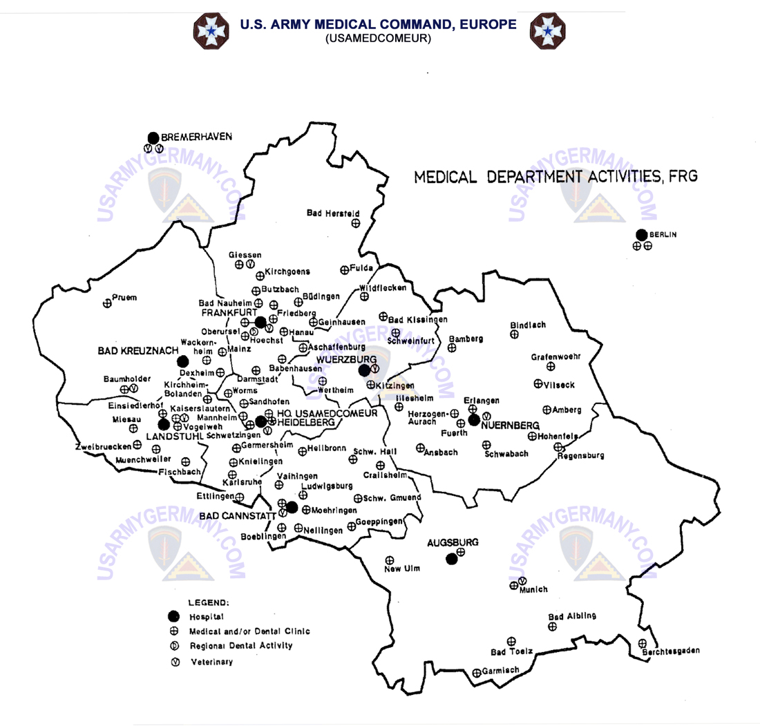 USAREUR Charts - USAMEDCOMEUR AOR